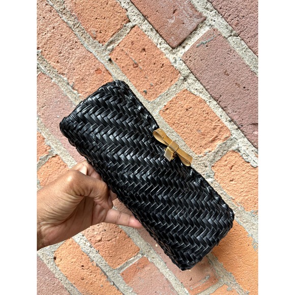 No brand | Bags | Rare Black Gold Hardware Clutch | Poshmark